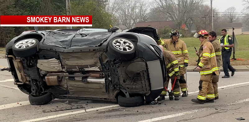 VIDEO: Vehicles Nearly Stacked In Springfield Rollover Crash - Smokey ...
